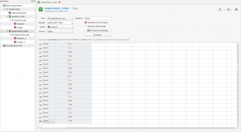 OpenSesame Tutorial - How to Create a Flanker Task - Erik Marsja