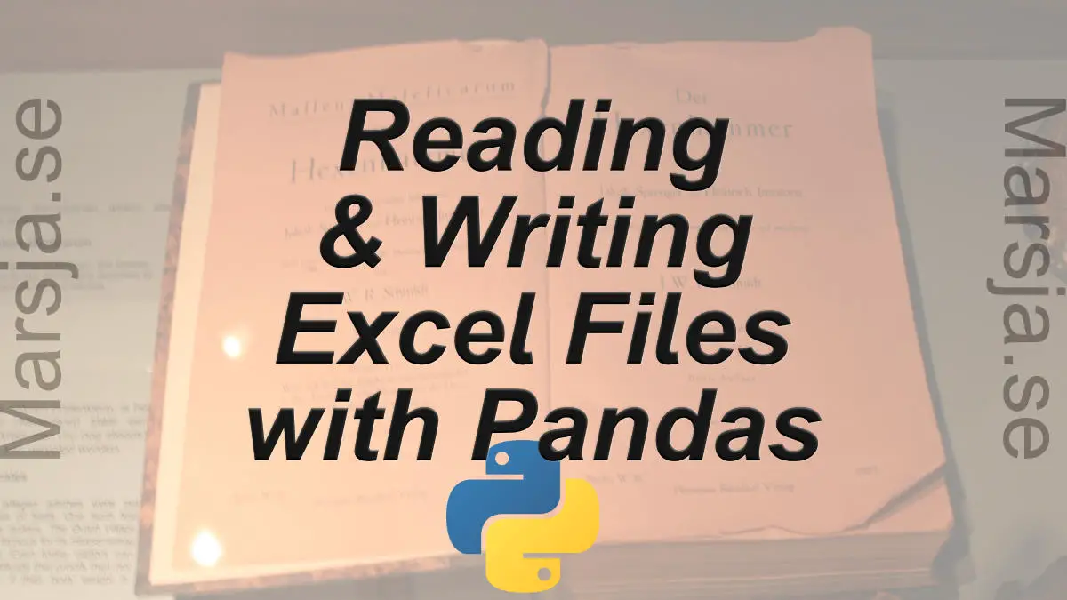 Pandas Excel Tutorial How To Read And Write Excel Files