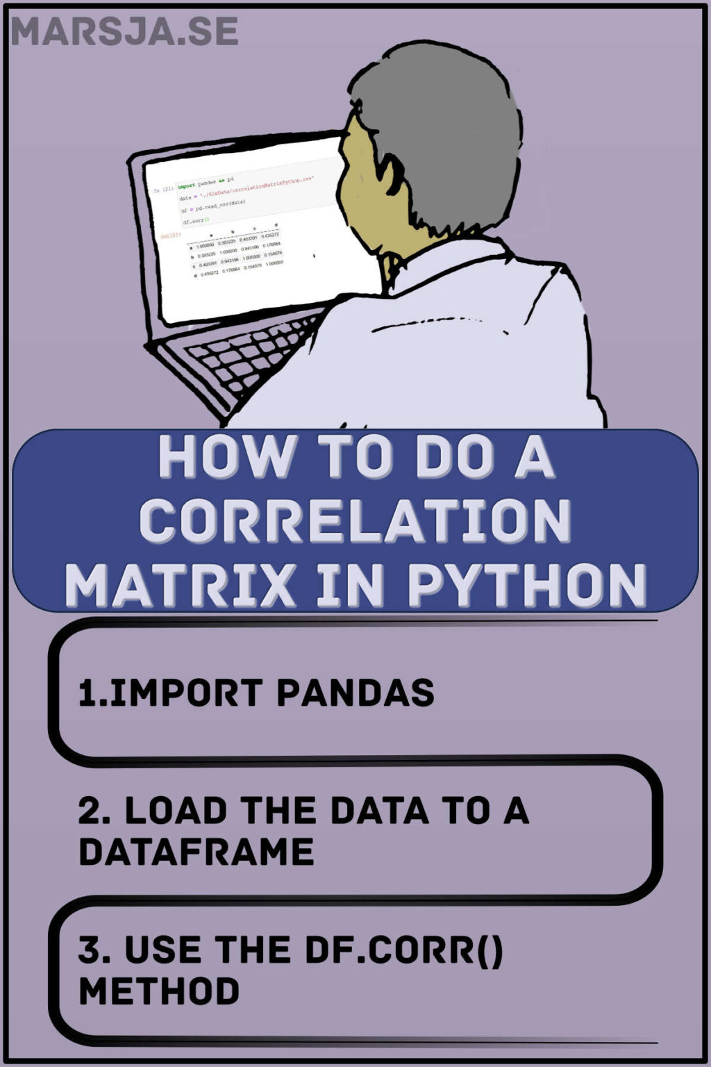 Create A Correlation Matrix In Python With Numpy And Pandas