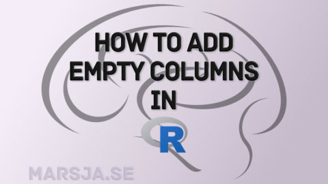 How to Add an Empty Column to a Dataframe in R (with tibble)