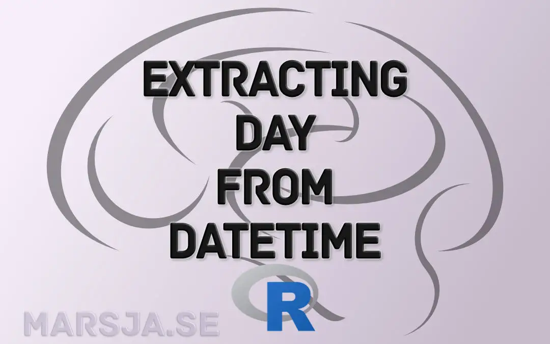 How To Extract Day From Datetime In R With Examples