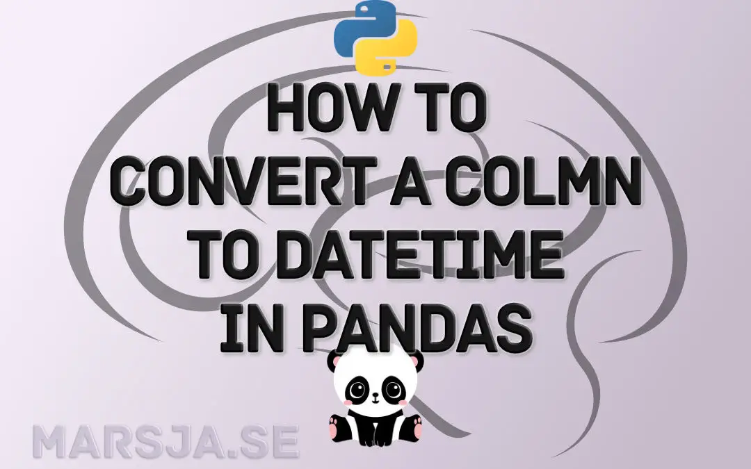 Pandas Convert Column To Datetime Object string Integer CSV Excel