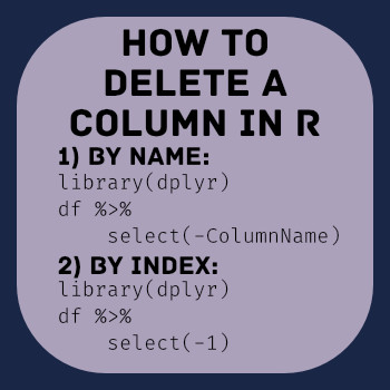 How to Remove a Column in R using dplyr (by name and index)