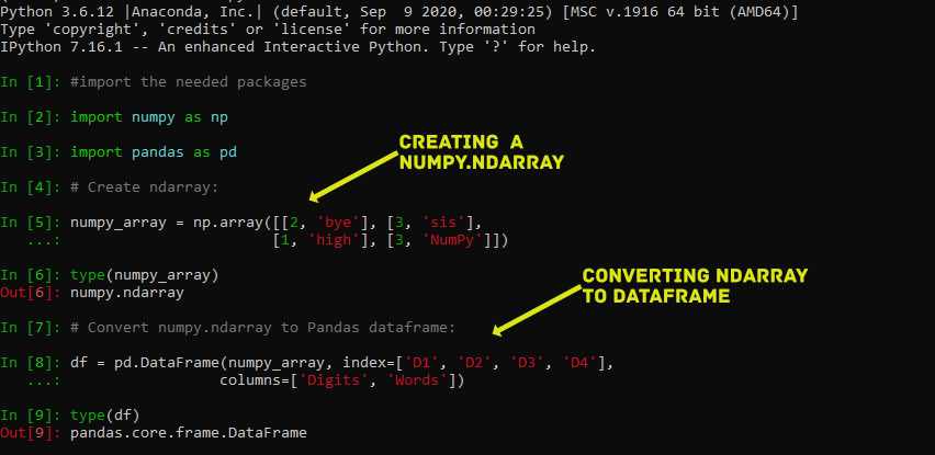 Convert List Of Arrays To Dataframe Python