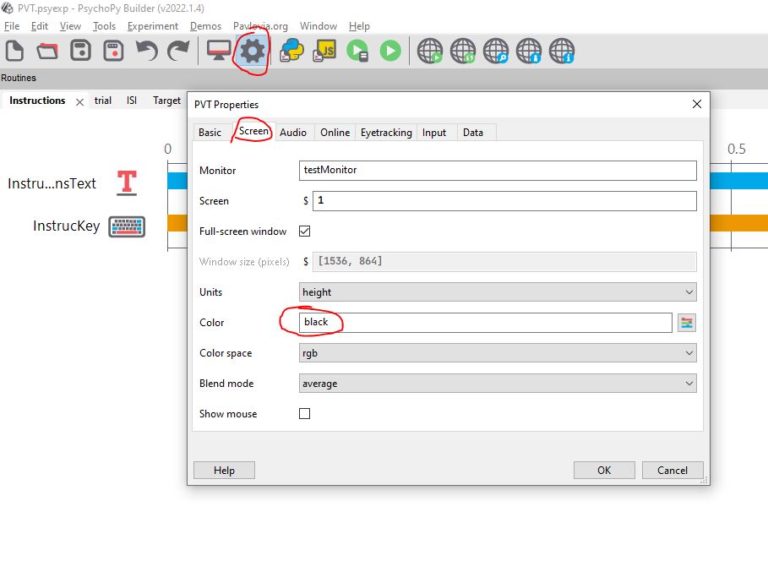 Psychomotor Vigilance Task (PVT) in PsychoPy (Free Download)