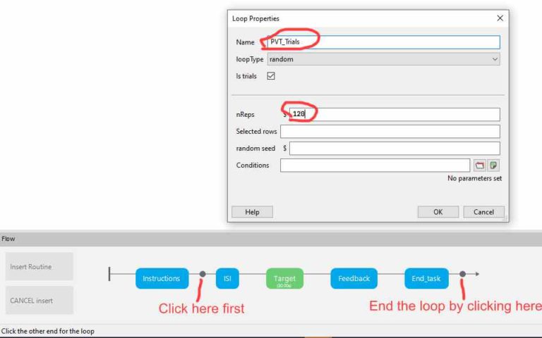 Psychomotor Vigilance Task (PVT) in PsychoPy (Free Download)