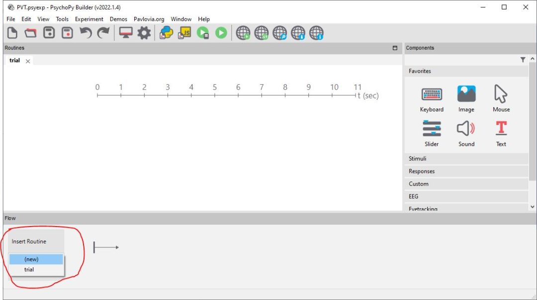 Psychomotor Vigilance Task (PVT) in PsychoPy (Free Download)