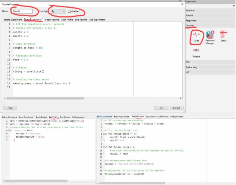 Psychomotor Vigilance Task (PVT) in PsychoPy (Free Download)